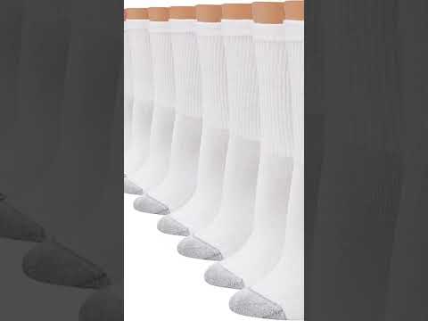 Hanes Women's Soft Moisture-Wicking Crew Socks, Multipack LINK IN RELATE VIDEO AND DESCRIPTION 🛍️
