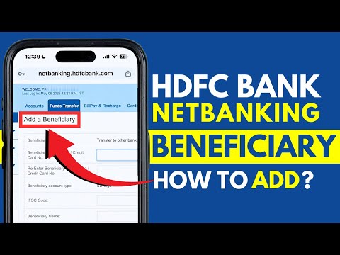 How to Add Beneficiary/Payee in HDFC Bank NetBanking? Update Payee HDFC NetBanking Online Guide