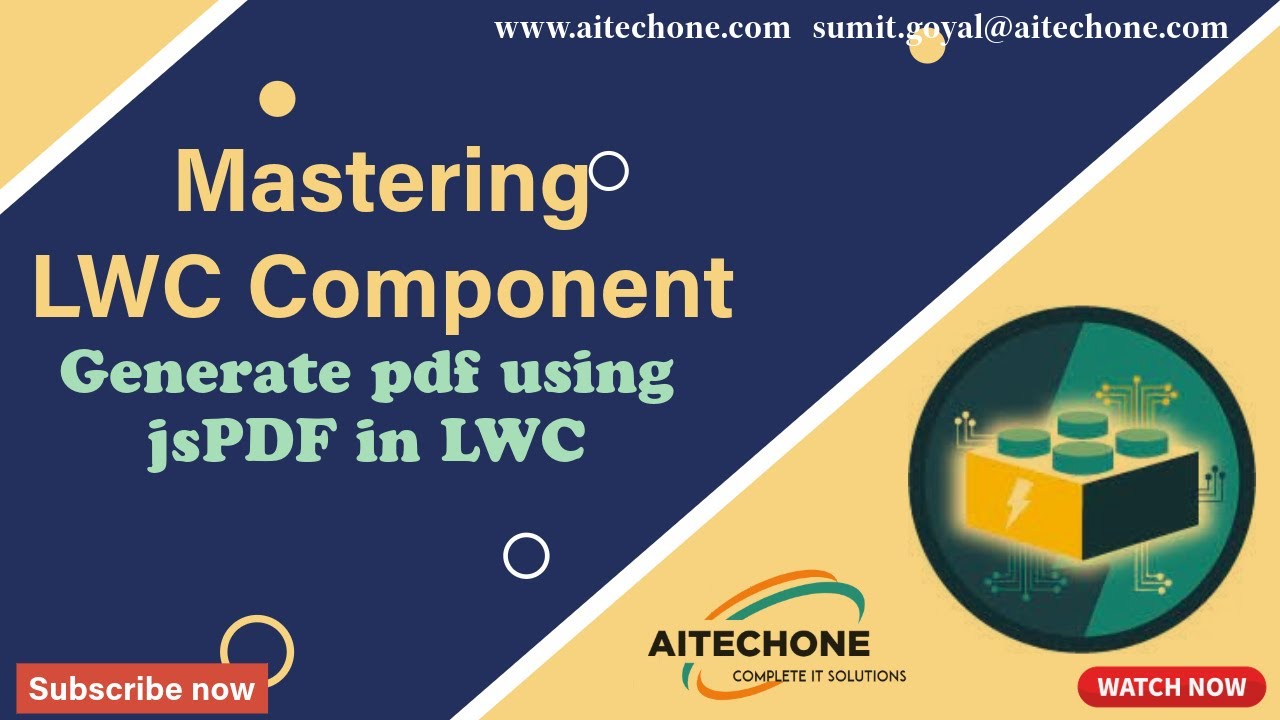 Salesforce LWC Tutorial Case Study 4: Generate PDF Using jsPDF in Salesforce Lightning Web Component