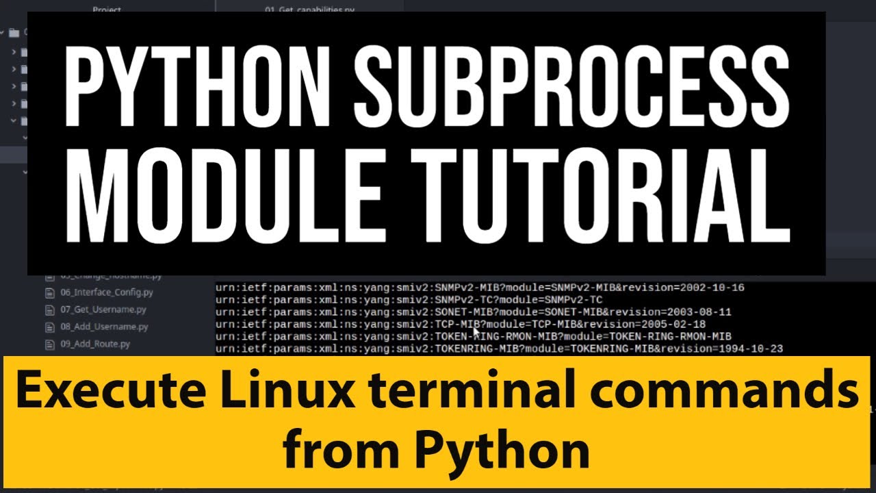 Python :Execute linux terminal commands from Python Script using Subprocess Module | Print stdout