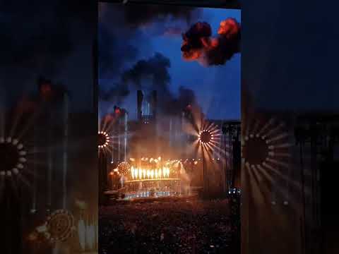 RAMMSTEIN PYRO LIGHTS FOAM CANON MK DONS STADIUM MILTON KEYNES 6TH JULY 2019