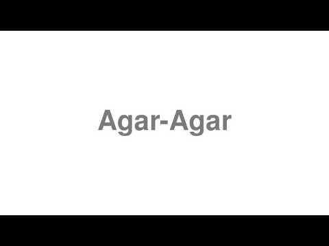 How to Pronounce "Agar-Agar"