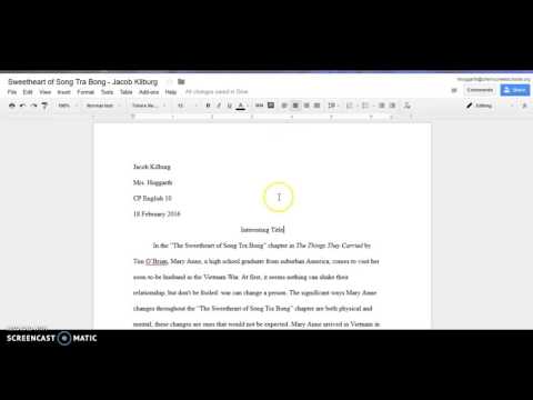 MLA Formatting + Header/Heading