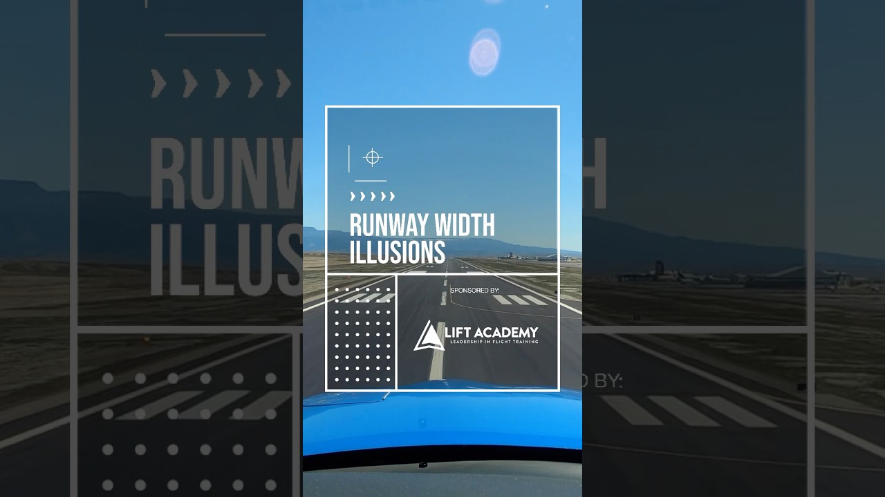 Runway width illusion. #learntofly #aviation #studentpilot #flying