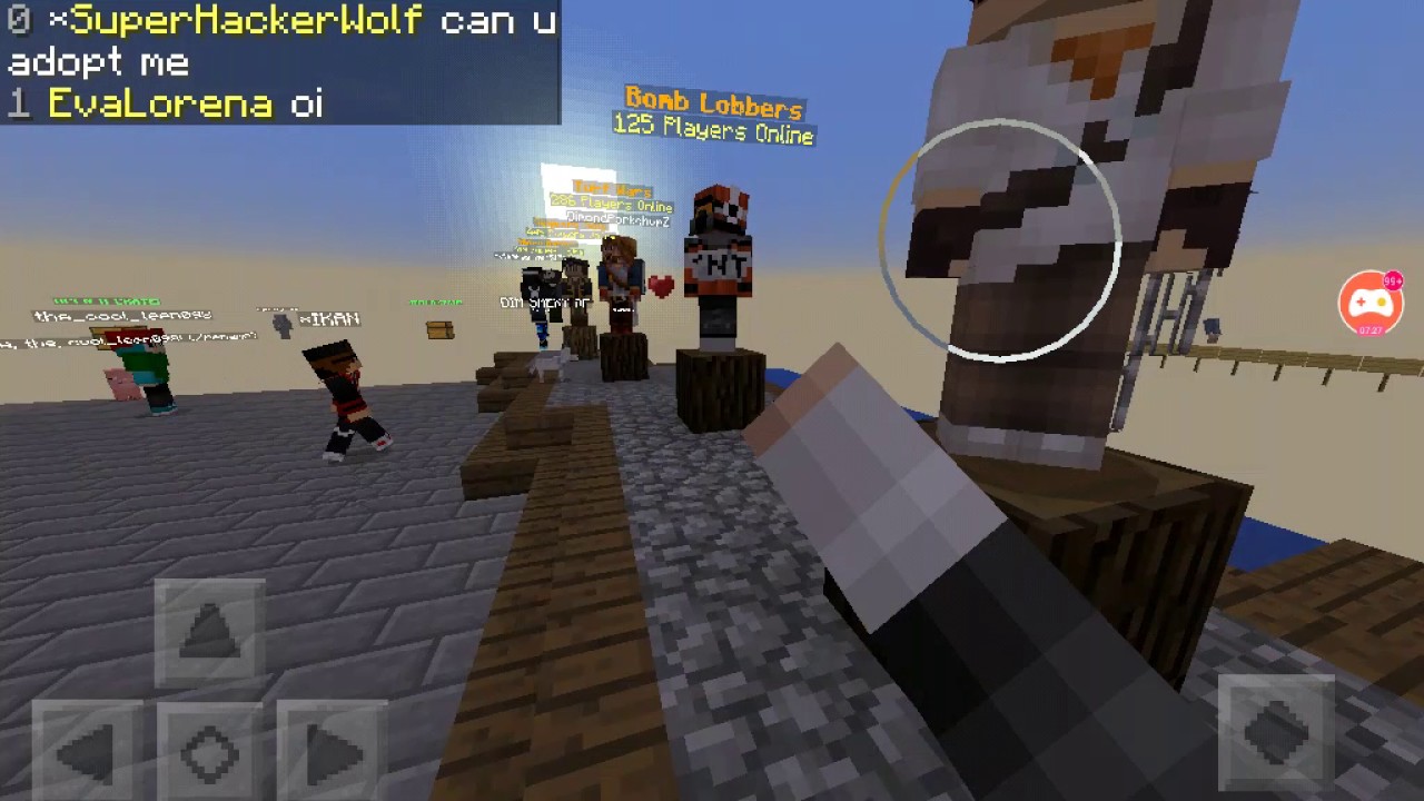 Playing MCPE Mineplex (MY FIRST EVER VIDEO)