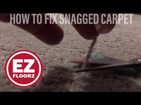 How to fix snagged carpet