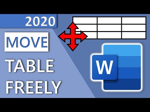 Word Move Table Freely (2020)