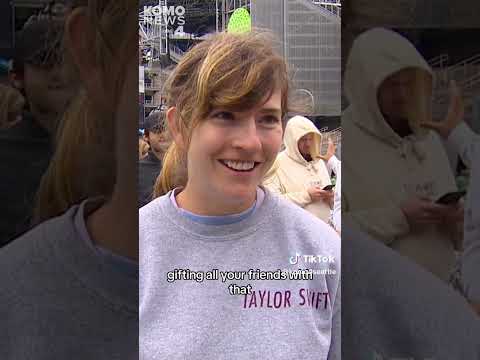 Die-hard Swifties wait in line for hours to get Eras Tour merchandise at Lumen Field