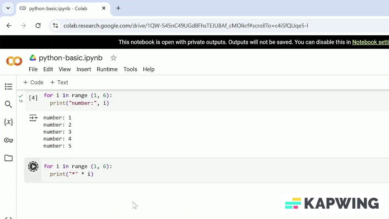 Python For Loop: Printing Stars (*) in a Pattern | Beginner Tutorial