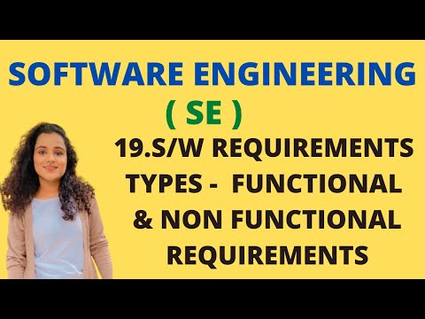 19 Software Requirements - Functional & Non Functional Requirements |SE|