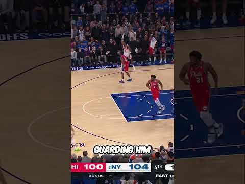 NY Knicks' Clutch Three-Pointers & Pick-and-Roll Dominate 76ers!