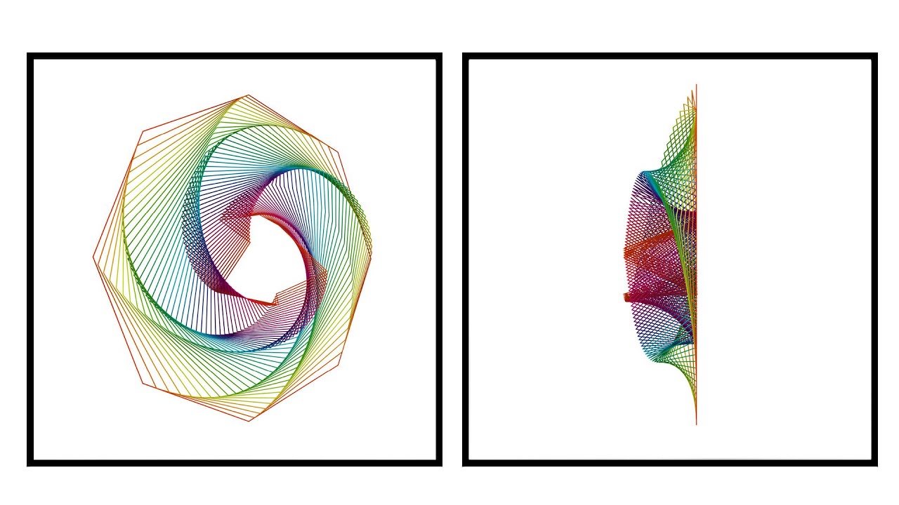 Rhino Grasshopper (Rotating Polygon Pattern)