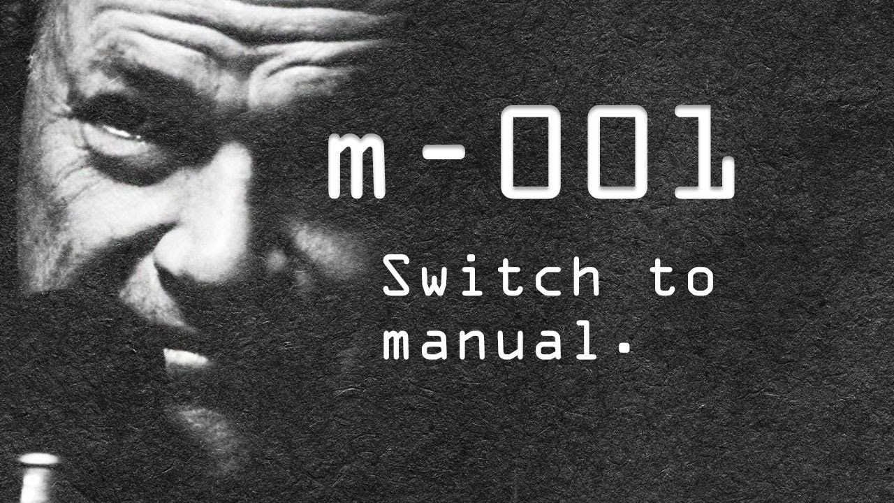 Switch From Auto to Manual. Jocko m-001