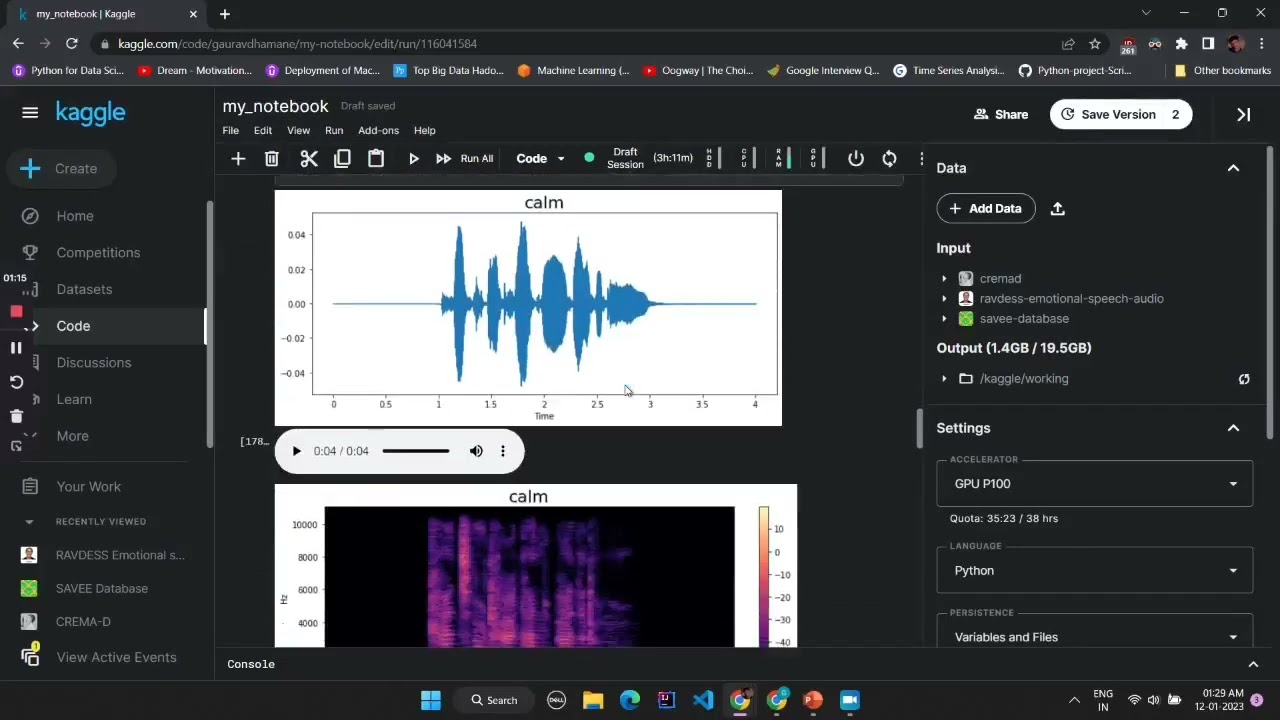 Speech Emotion Recognition using CNN | Data Science with ML Nov | TCR Innovation