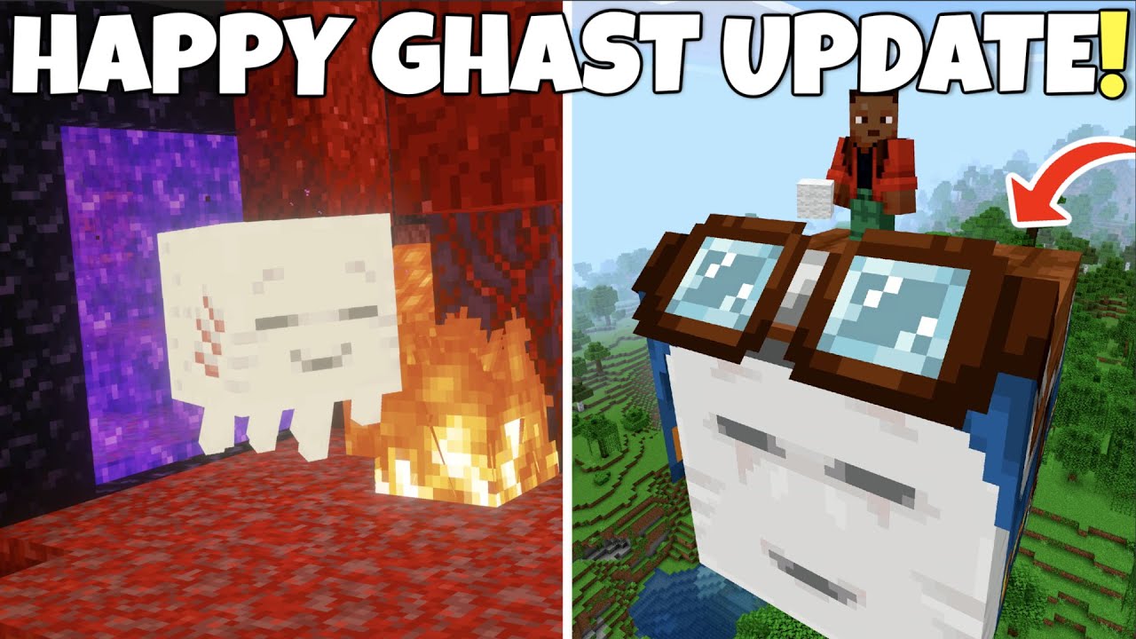 Minecraft Released HAPPY GHASTS & SHADERS! Minecraft Bedrock Beta 1.21.80.25