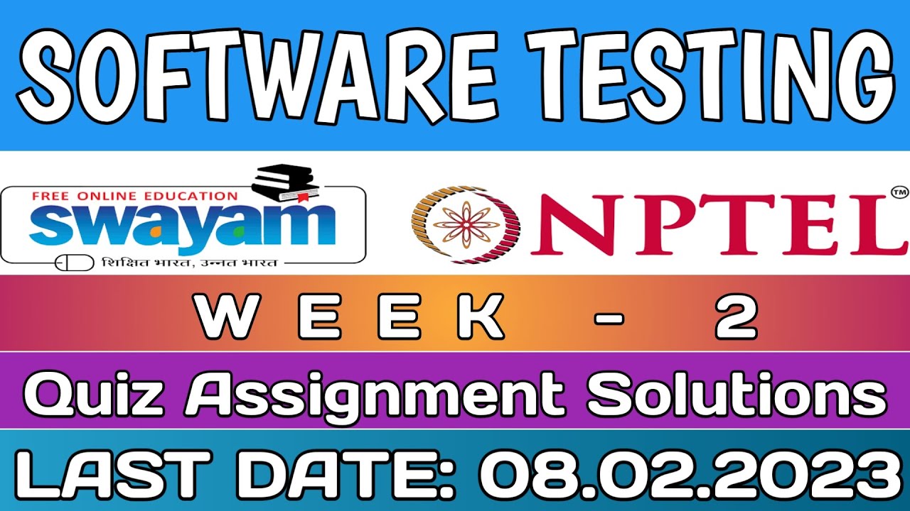 Software Testing | NPTEL | Week 2 | Assignment 2 Solutions | Jan 2023