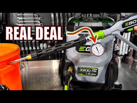 BATTERY POWERED!! EGO 56V 3200 PSI 1.2 GPM Pressure Washer