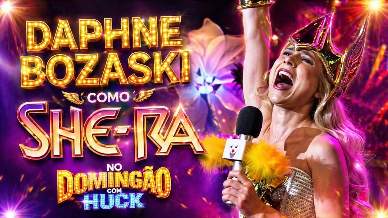 DOMINGÃO COM HUCK- Daphne Bozaski dubla She-ra na Batalha do Lip Sync 