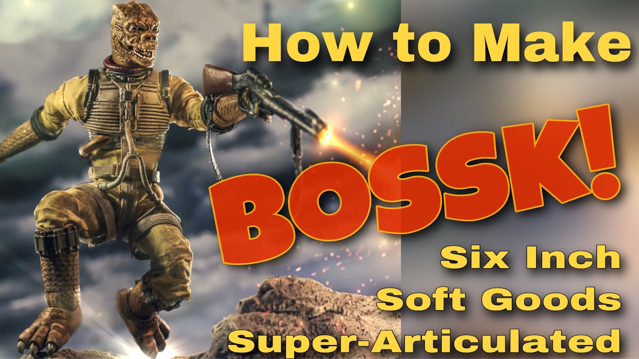 Tutorial - The Ultimate Bossk Star Wars Black Series figure with Soft Goods and Super-Articulated