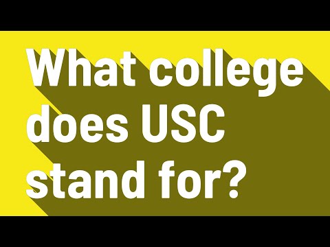 What college does USC stand for?