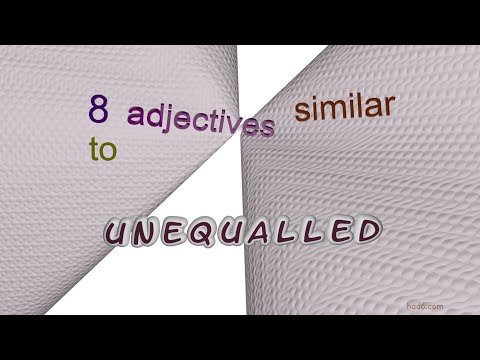 unequalled - 8 adjectives with the meaning of unequalled (sentence examples)