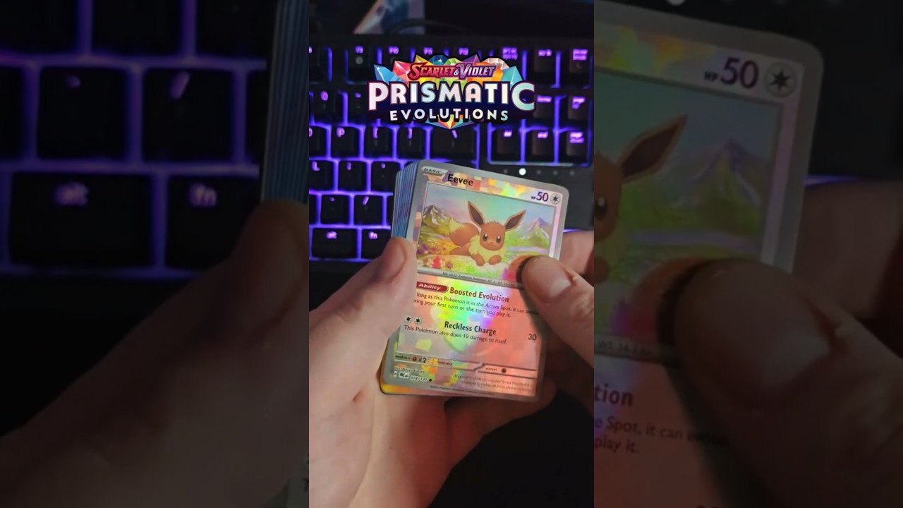 GOD PACK from a Pokémon Prismatic Evolutions BOOSTER BUNDLE!! All the Eeveelutions!!