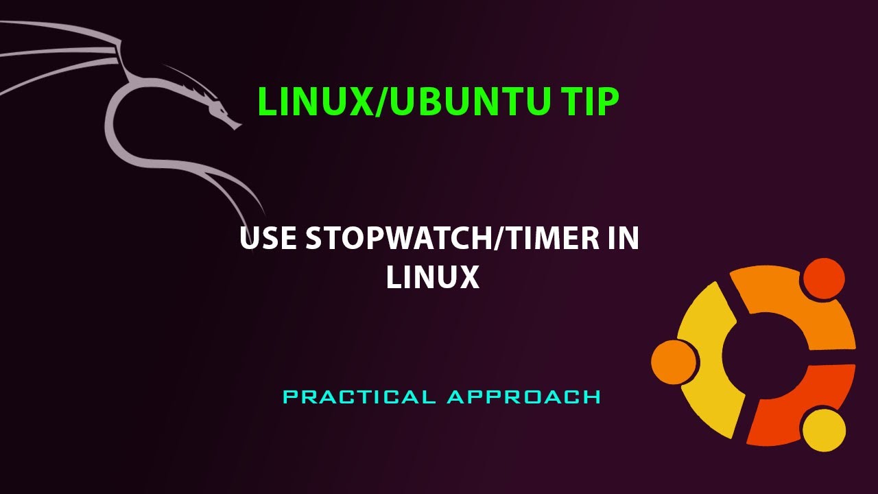 LINUX TIP: use stopwatch/timer