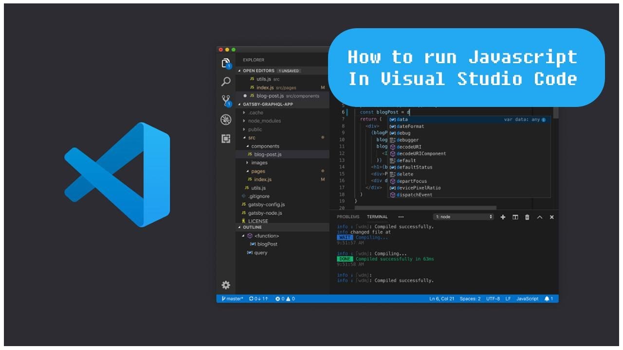 How to Run Javascript Node JS in Visual Studio Code 2020 (EASY)