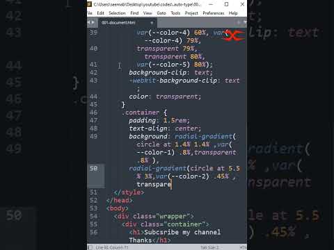 Multi Colored Text | HTML CSS
