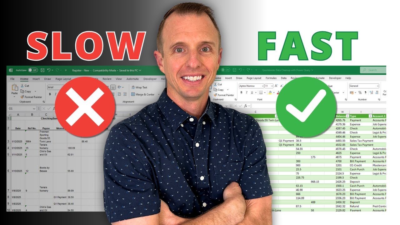 Mastering Excel Data Cleanup: QuickBooks Edition | Galaxy.ai