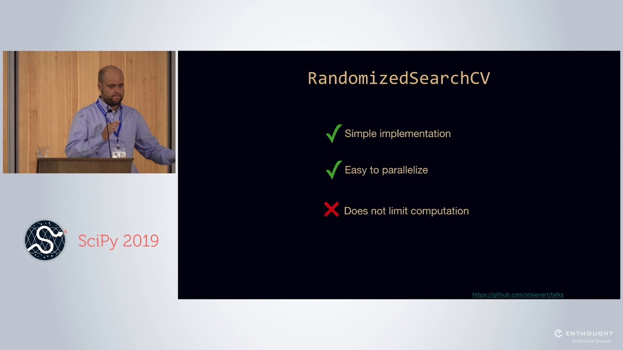 Better and Faster Hyper Parameter Optimization with Dask | SciPy 2019 | Scott Sievert
