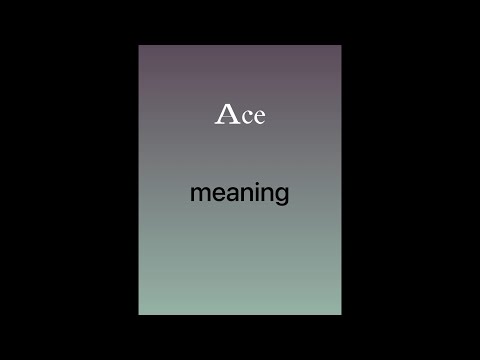 Ace meaning #shorts