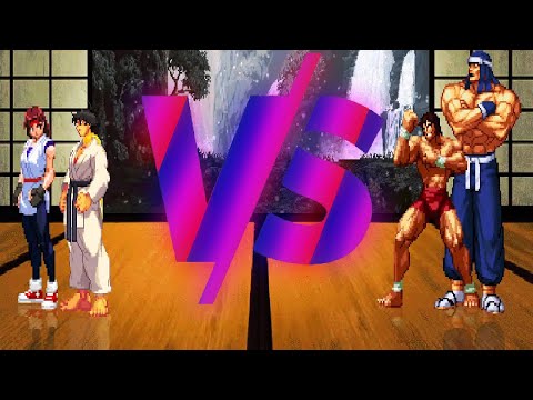 Rematch!! Makoto and Yuri Sakazaki VS Baki Hanma and Jin Fuha Mugen 2 VS 2