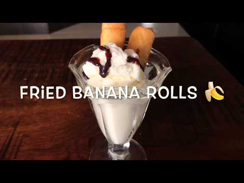 How to make FRIED BANANA ROLLS 🍌