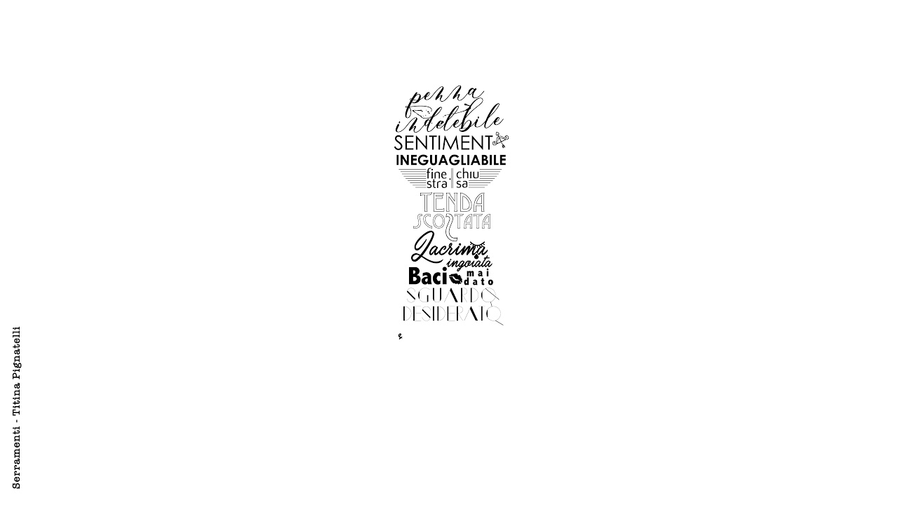 Serramenti - calligrammi e poesia visiva
