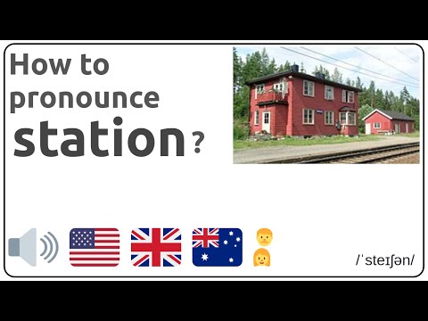 How to pronounce station in english?