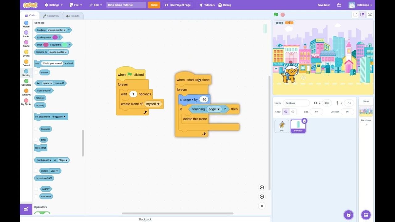 How to Make a Geometry Dash-Style Game in Scratch 🔥