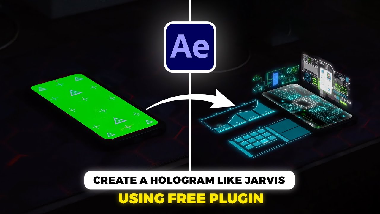 Futuristic Phone VFX | Using Free Plugins | After effect Tutorial l Ep 01