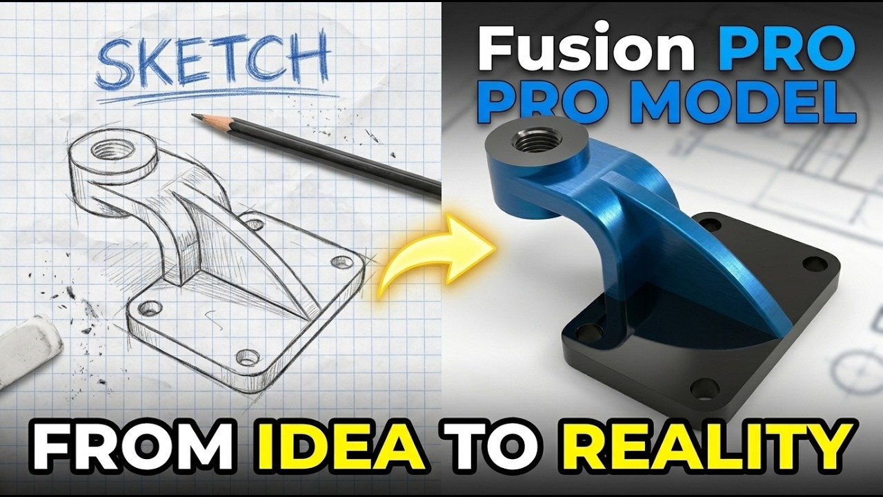 Fusion 360 From Zero | Beginner Step-by-Step Modeling Tutorial #20