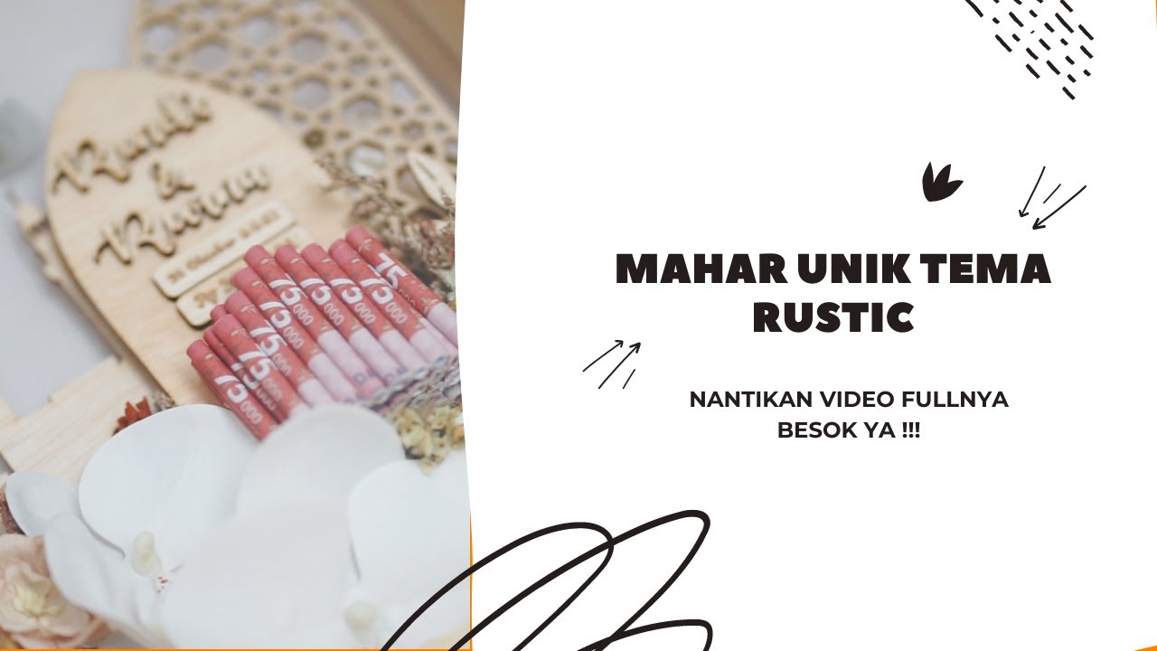 MAHAR PERNIKAHAN TEMA RUSTIC YANG PALING UNIK (mahar rustic akrilik) #shorts