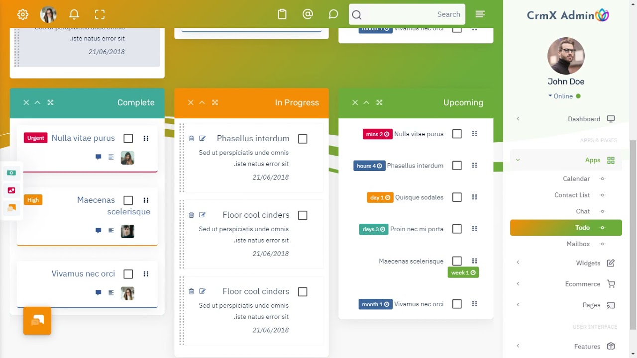 Analytics Dashboard Bootstrap 5 Admin Panel Template with RTL Light Theme