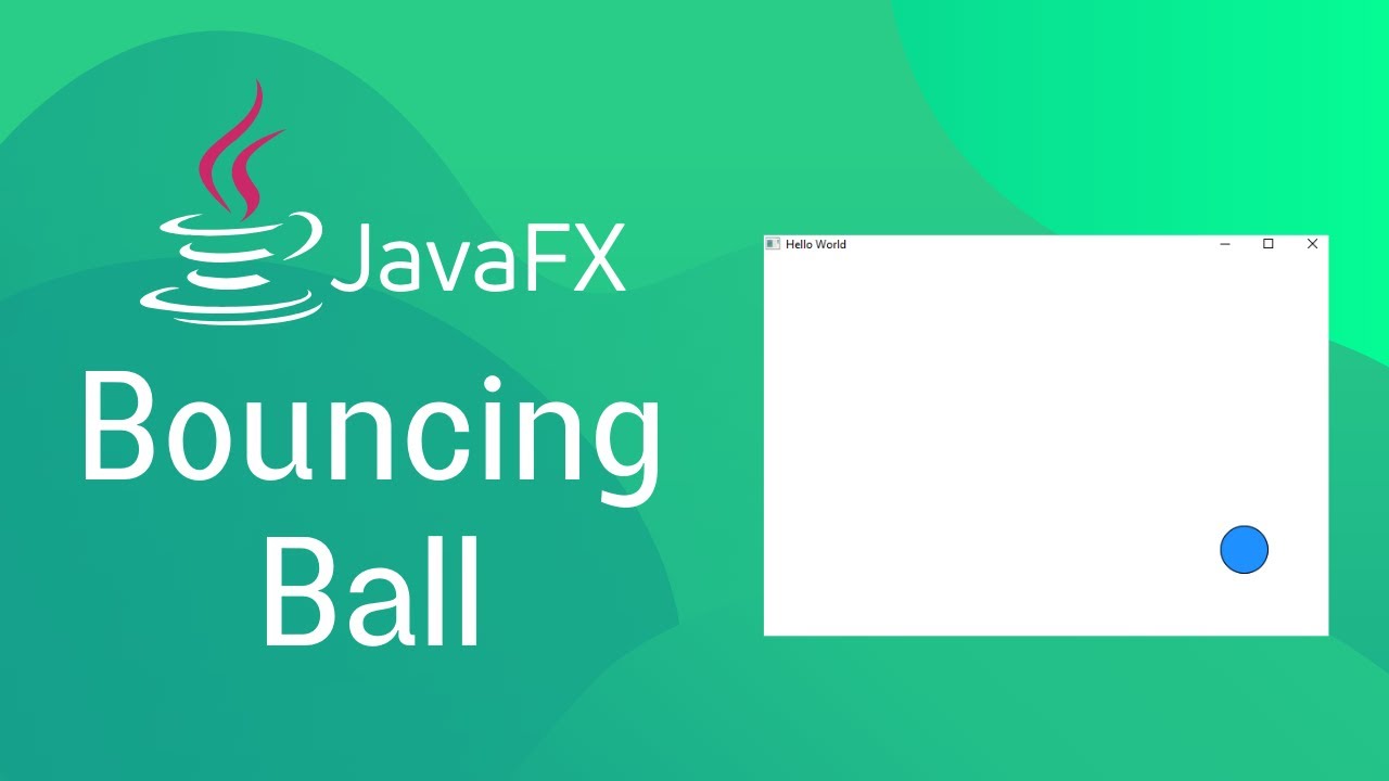 JavaFX and Scene Builder - bouncing ball
