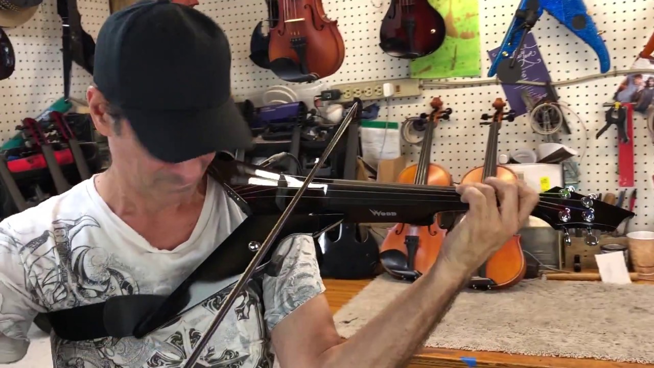 Wood Viper 4 String Electric Violin, Transparent Black | Gear4music demo