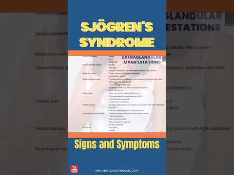 Sjogren's Syndrome Signs and Symptoms #sjogrens #sjogren
