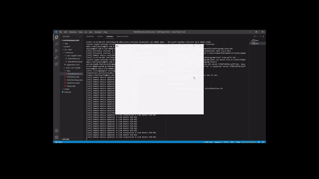 Distributed Chat System Demo