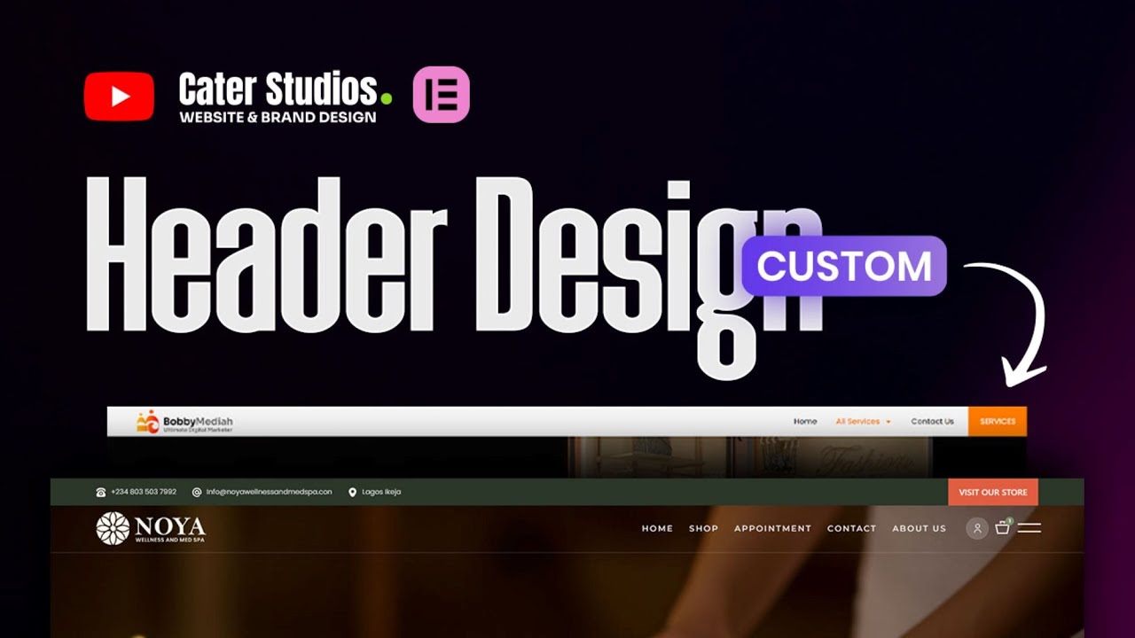 The Ultimate Elementor WordPress custom header design tutorial - everything you will need to know