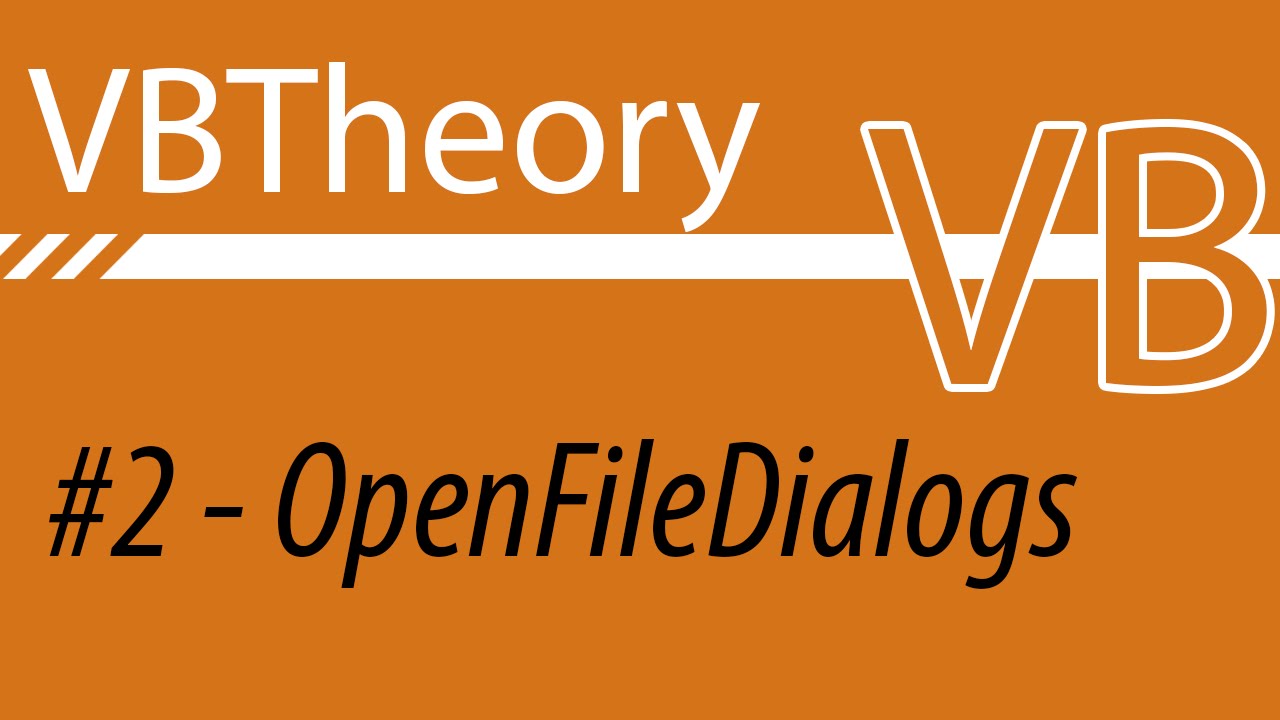 OpenFileDialog Basics - VB #2