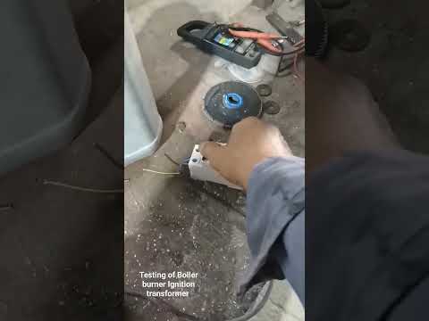 Testing of boiler burner Ignition transformer