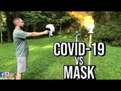 Do Face Masks Work? | Face Mask Blowtorch Experiment - Video