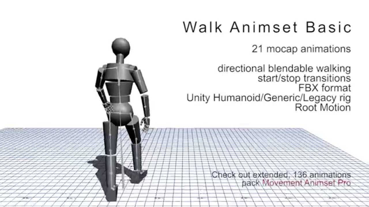 Walk Animset Basic | Unity Asset Store